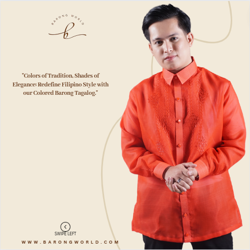 Colored Barong Tagalog