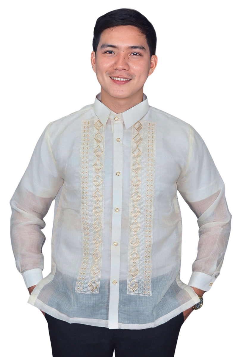 Pina Cocoon Premium Barong Tagalog - Salvador - JN76 | Barong World
