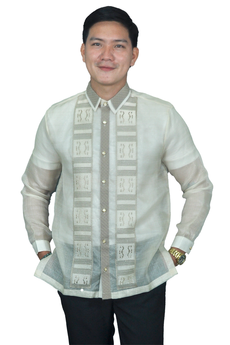 Premium Ivory Barong Tagalog with Fine Filipino Embroidery - Darryl ...