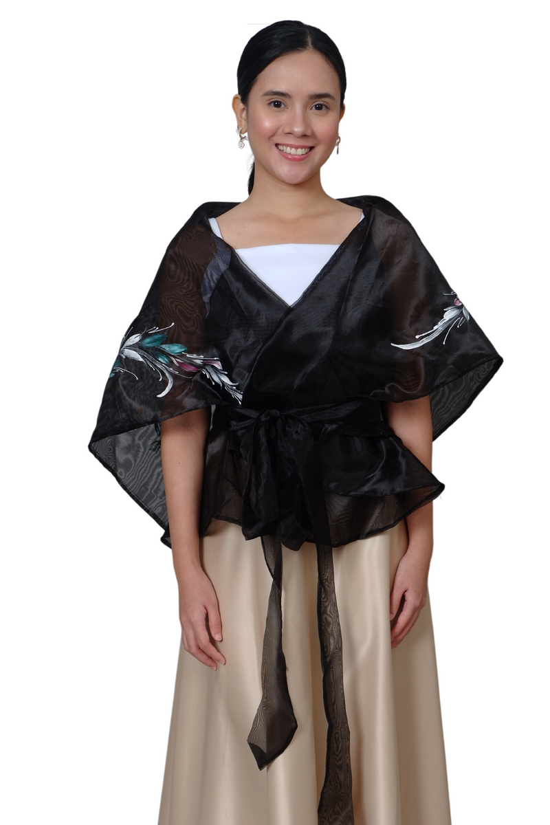 Filipiniana Wrap Alampay Top Women For Sale – Barong World