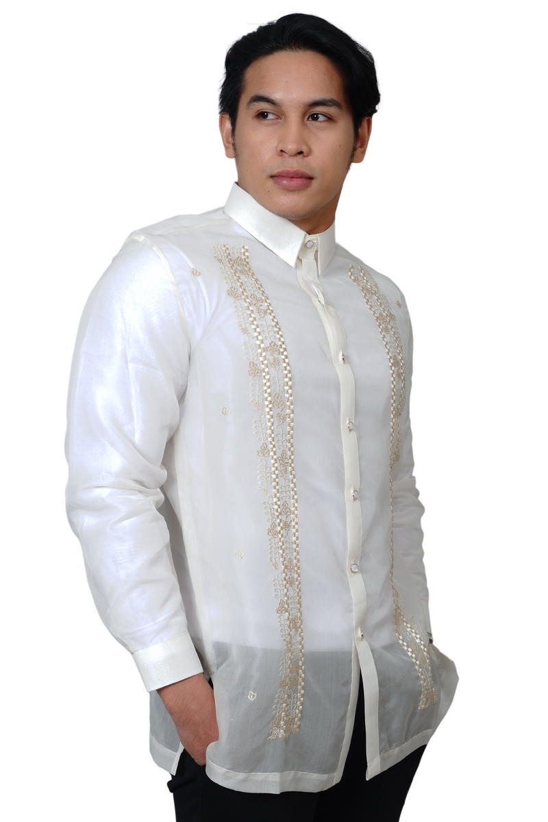 Jusi Elegant Classic Barong Tagalog Full Open- June JS61 – Barong World