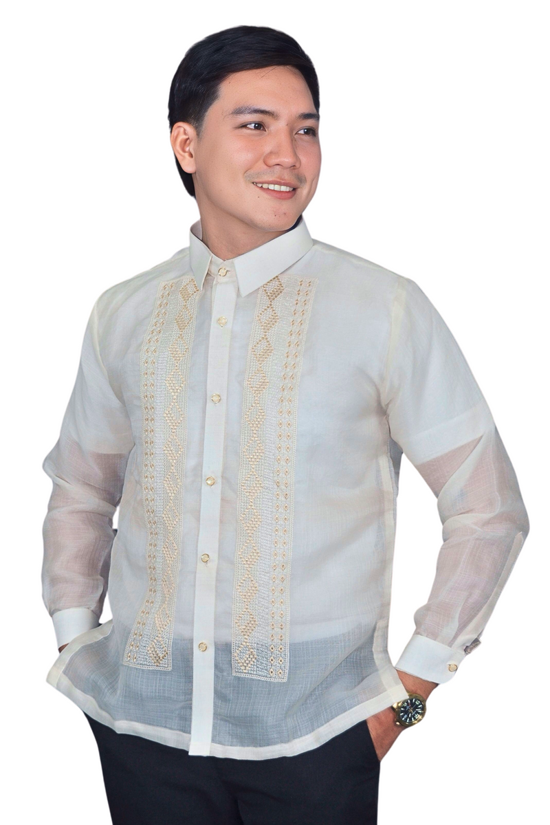 Pina Cocoon Premium Barong Tagalog - Salvador - JN76 | Barong World