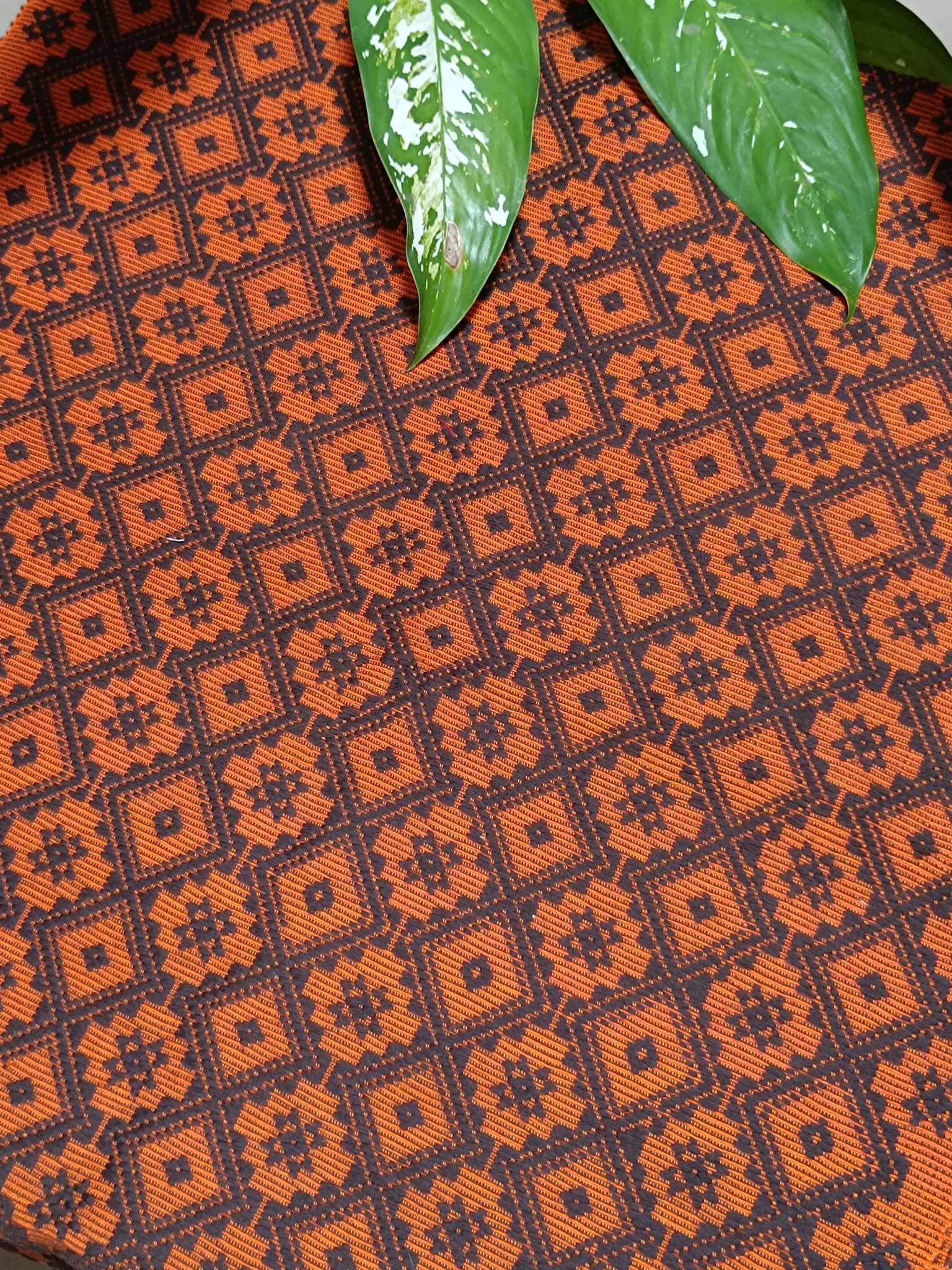 Ilocos Pinilian Handmade Filipiniana Bolero Burnt Orange - HW031