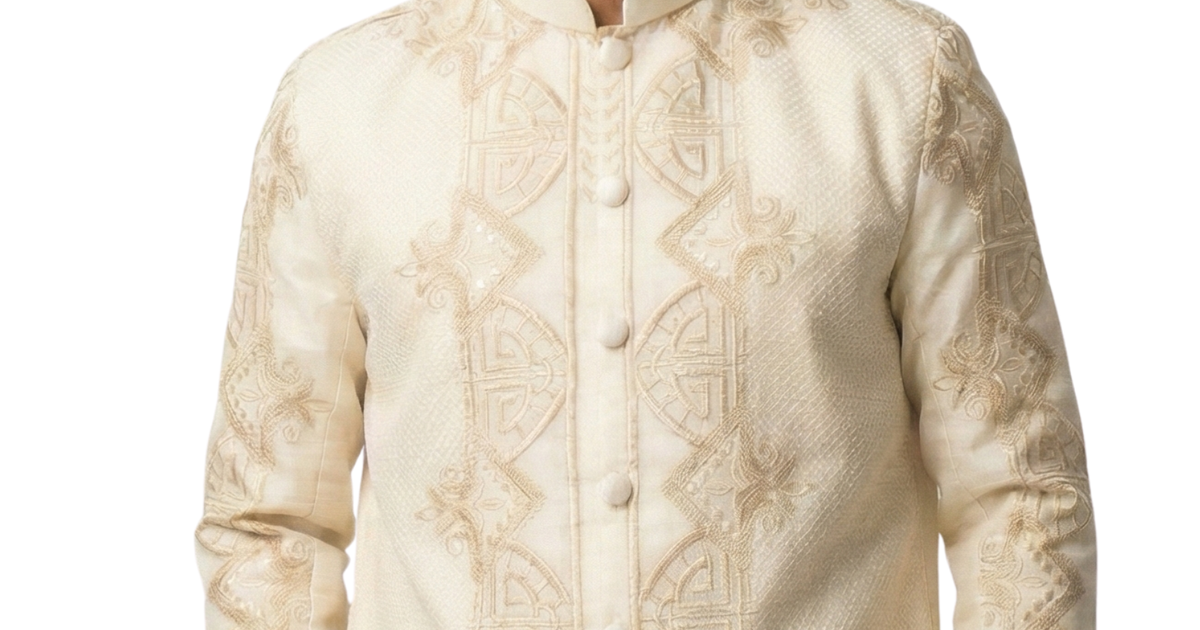 Pina Cocoon Premium Barong Tagalog Coat - JJ121 – Barong World
