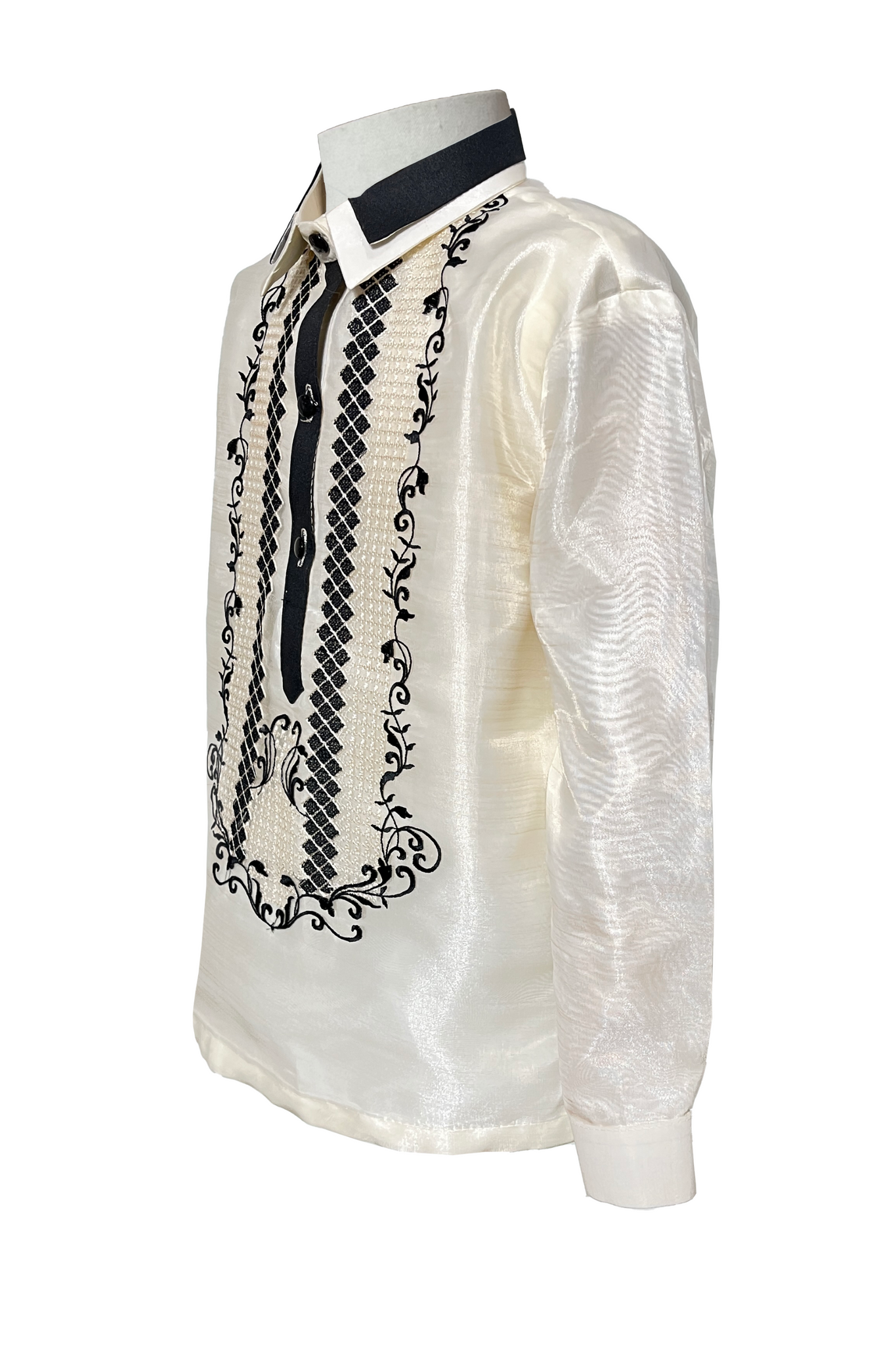 Organza Boys Barong Tagalog Kids - Junior - JB34 | Barong World