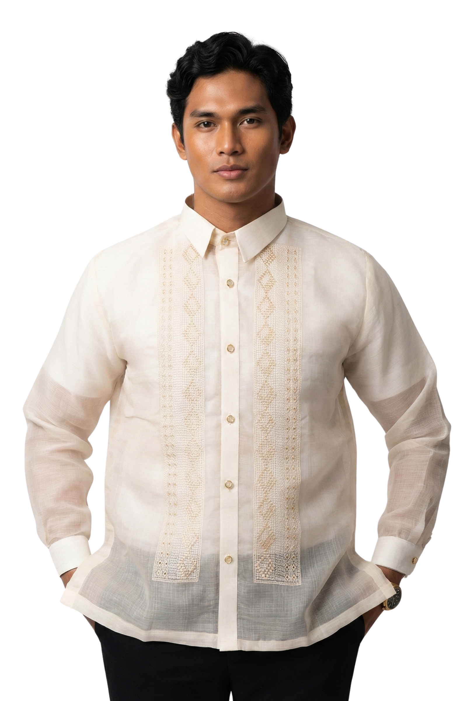 Pina Cocoon Premium Barong Tagalog - Salvador - JN76 – Barong World