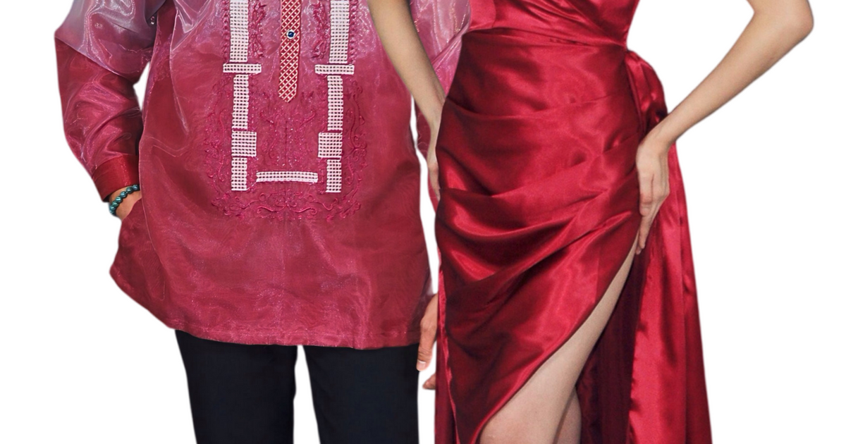 Couple Black Barong Classic Set F4 For Sale – Barong World