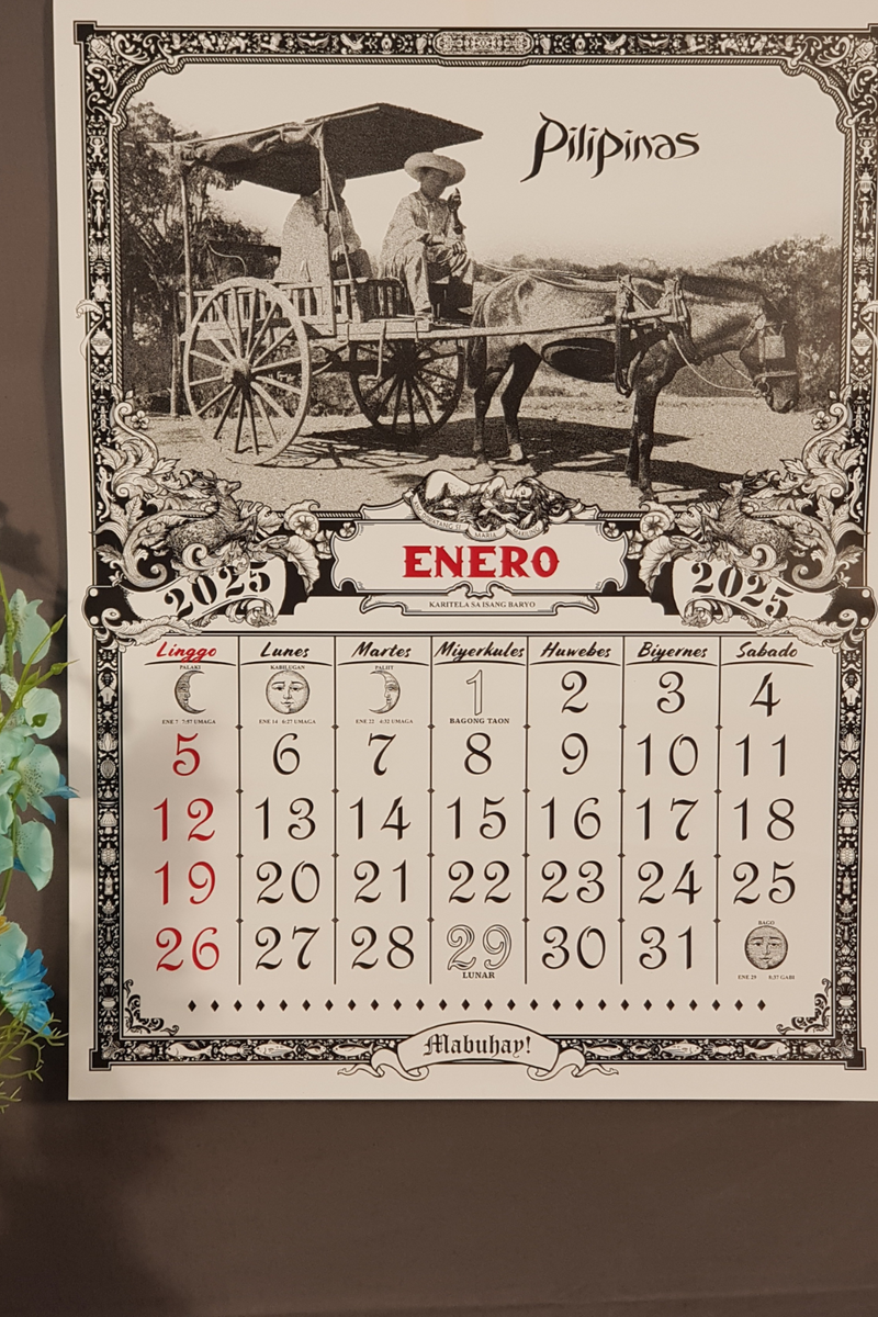 Vintage Filipino Calendar - HM02 | Barong World