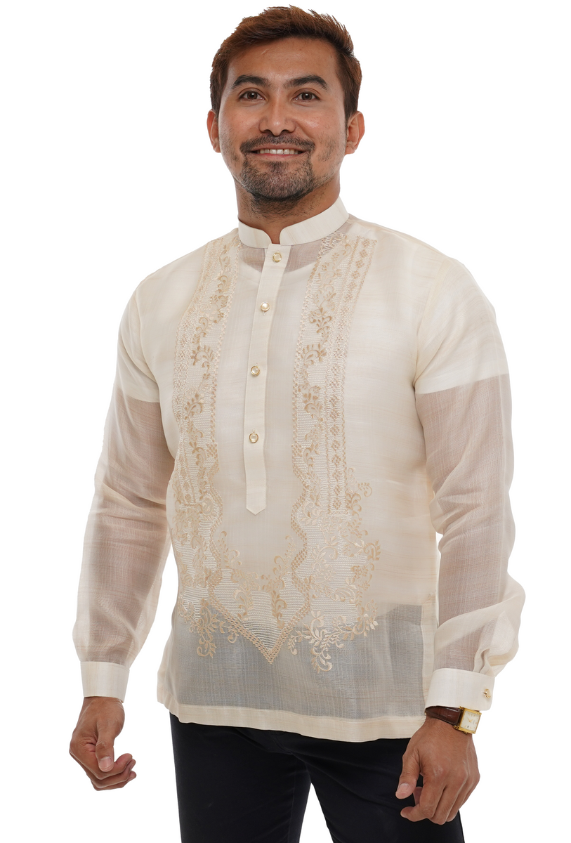 Pina Cocoon Premium Embroidered Barong Tagalog - Emar - JV689