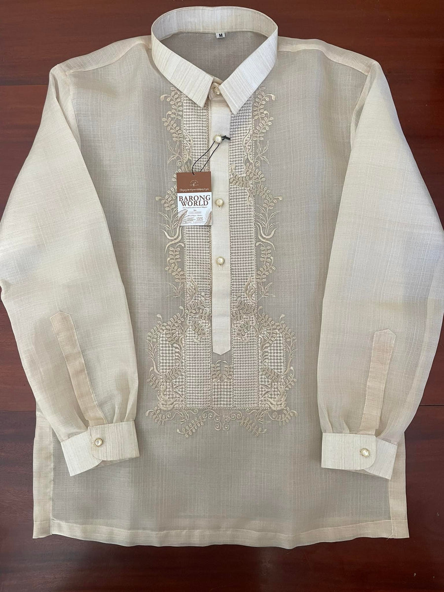 Pina Cocoon Classic Premium Barong Tagalog Men - Carlos - MR404
